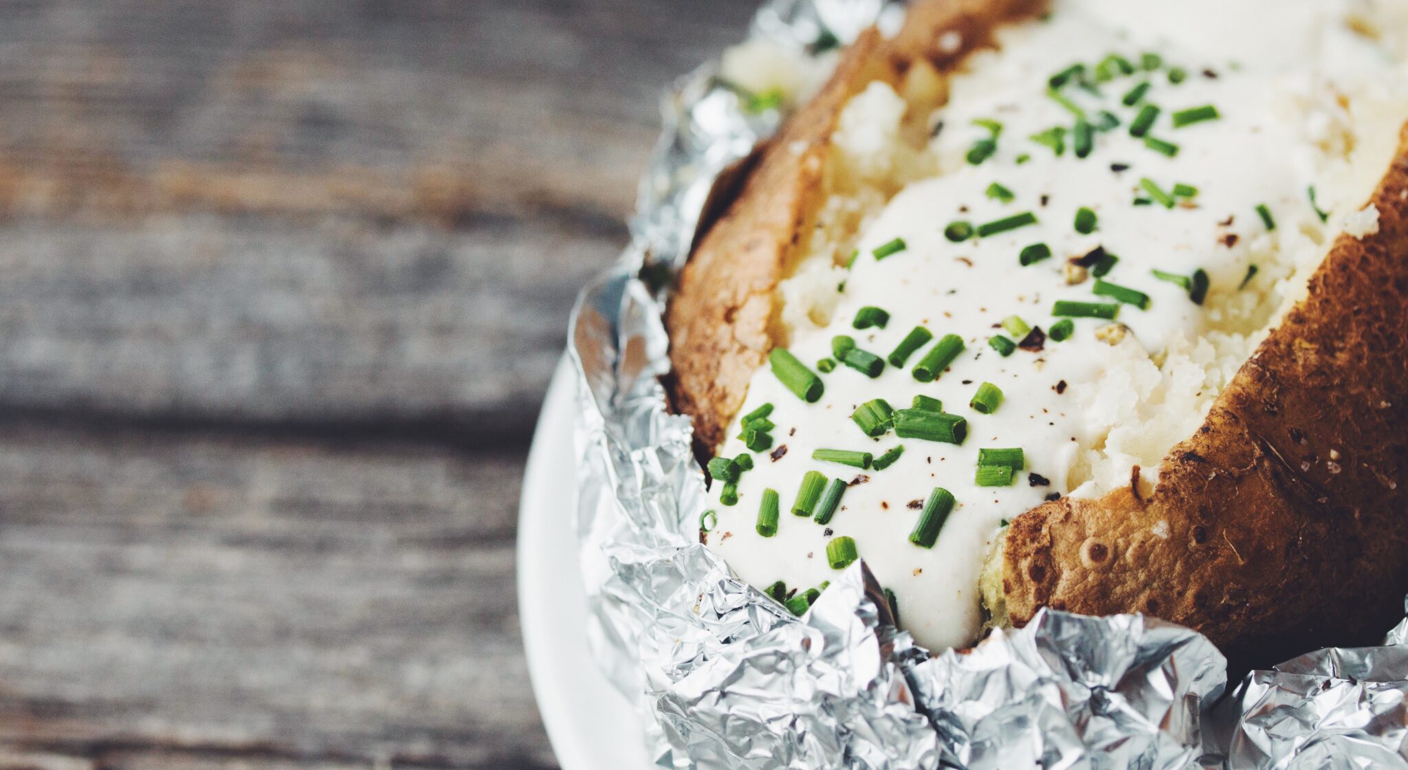 two way baked potato - hot for food