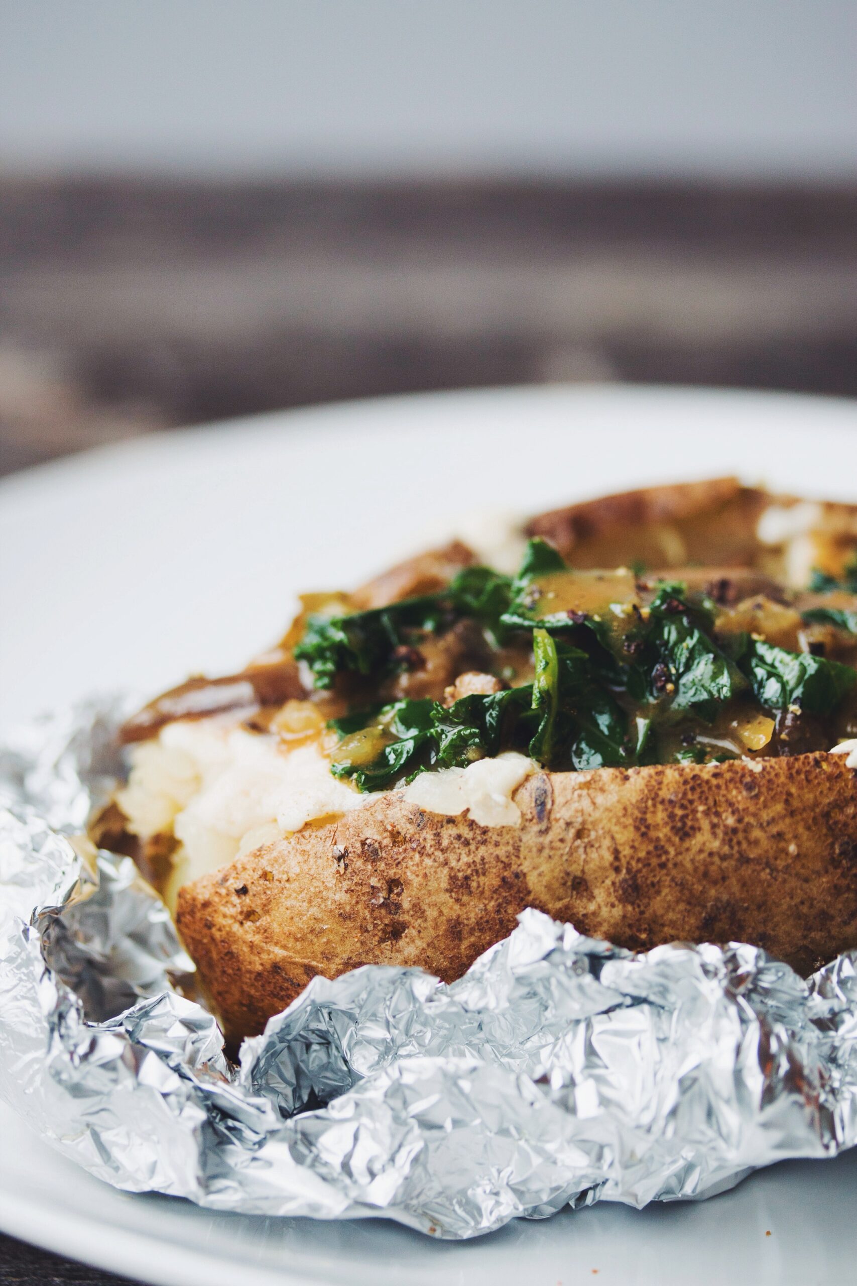 two way baked potato - hot for food