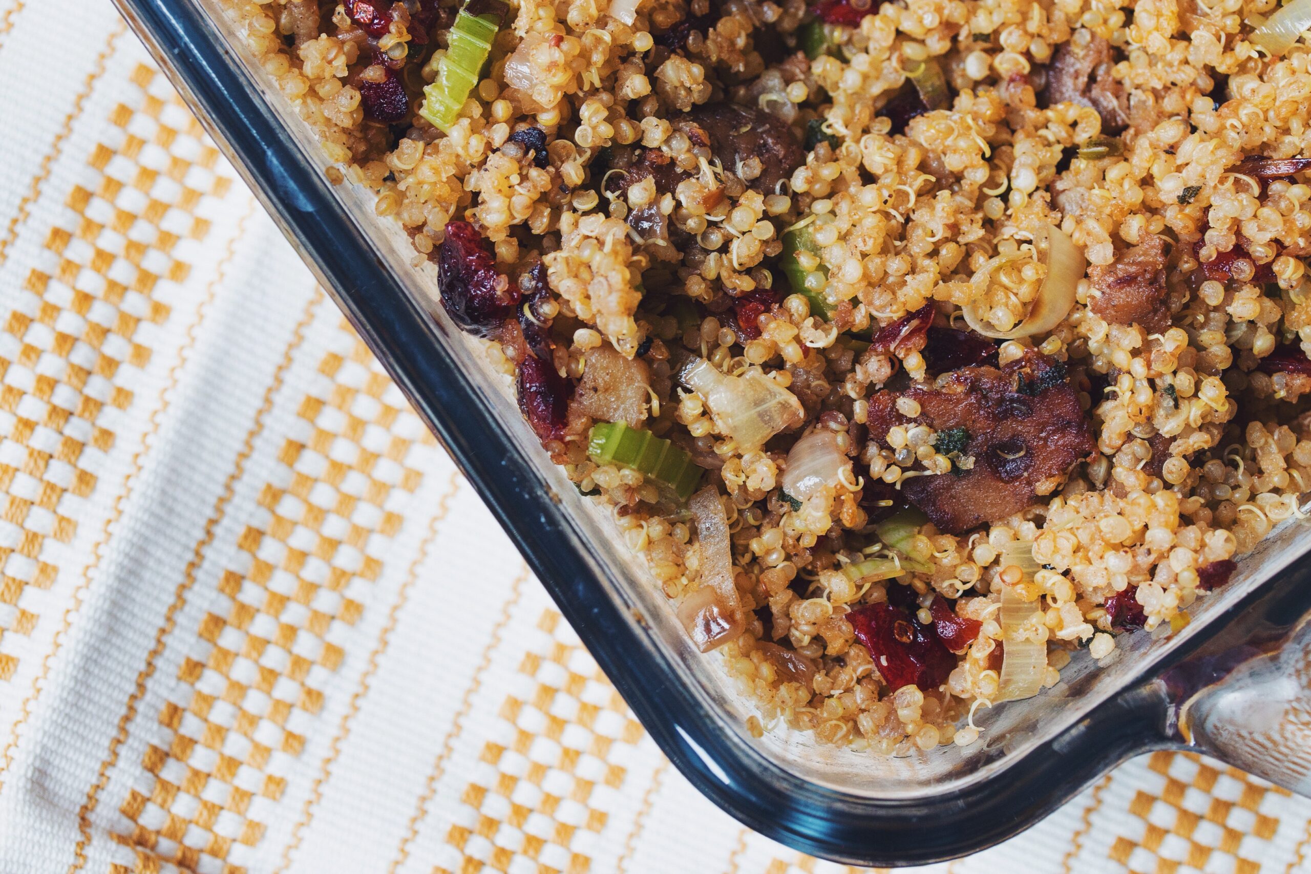 savory quinoa stuffing - hot for food
