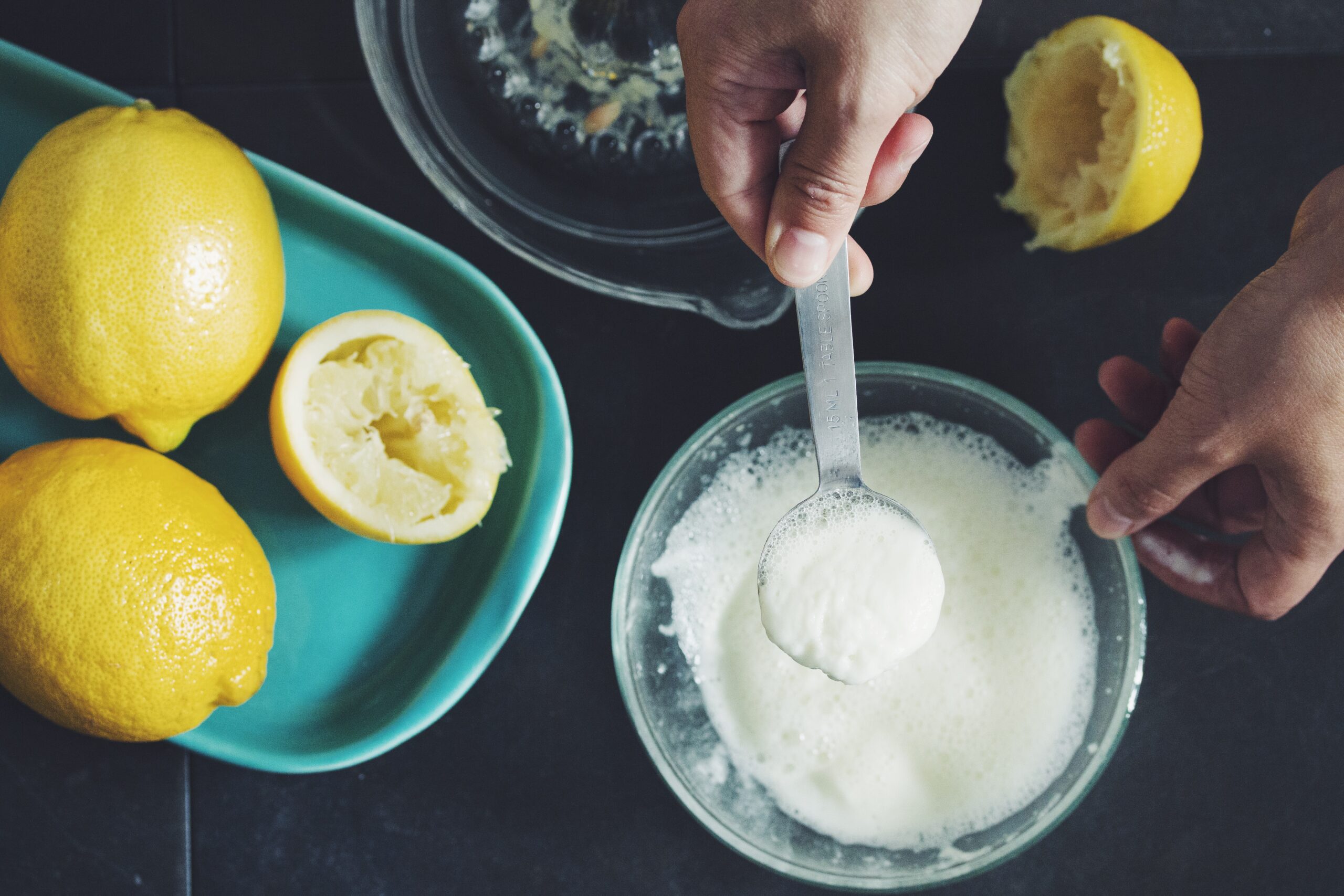lemon scouring scrub - hot for food