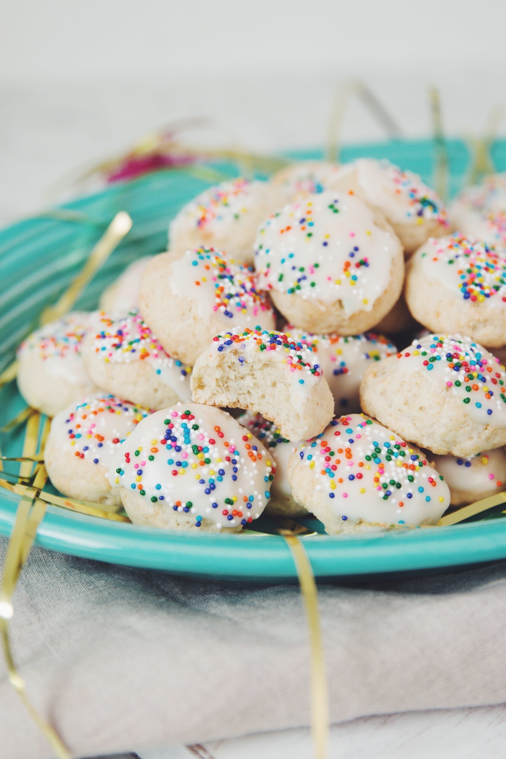 vegan italian anginette cookies - hot for food