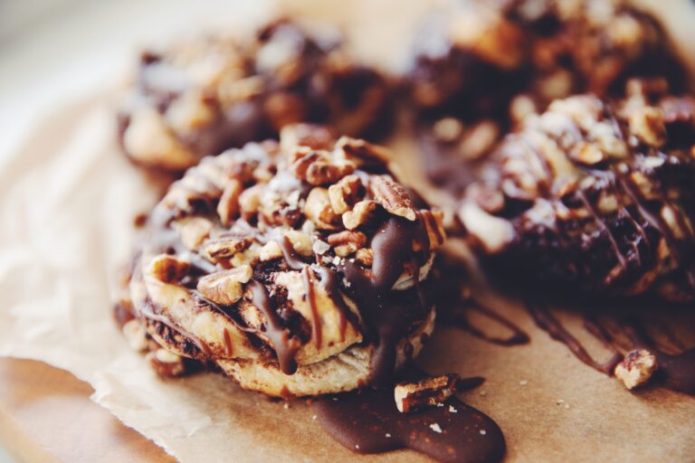 vegan salted caramel dark chocolate danishes - hot for food